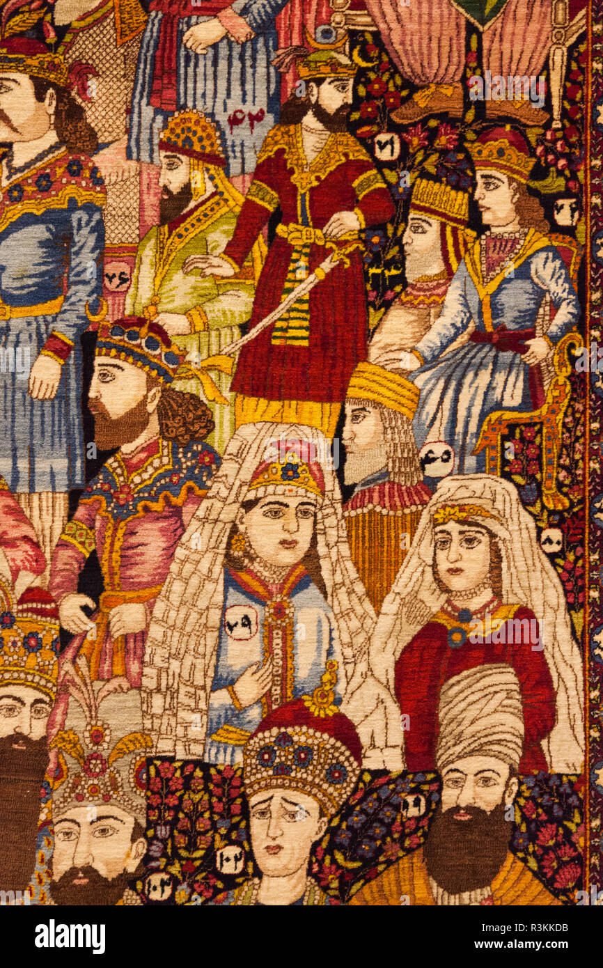 Iran, Teheran, Laleh Park, Teppich Museum des Iran, traditionelle ...