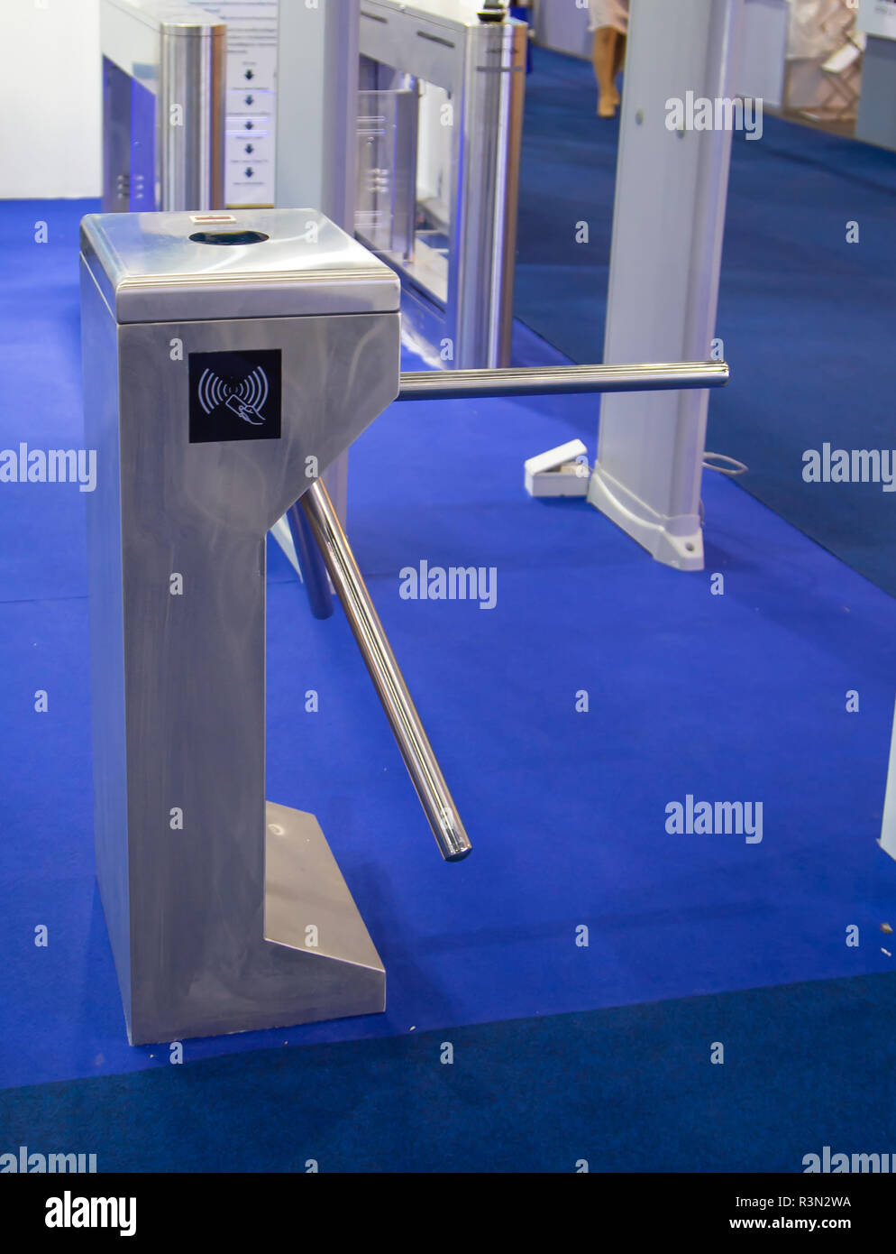 Automatische Zugangskontrolle Ticket, Ticket Scanner Stockfotografie ...