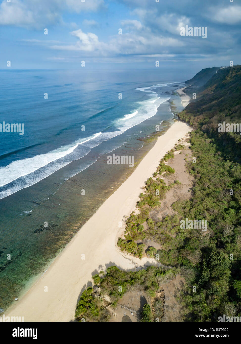 Indonesien, Bali, Luftaufnahme von Nyang Nyang Strand Stockfotografie ...