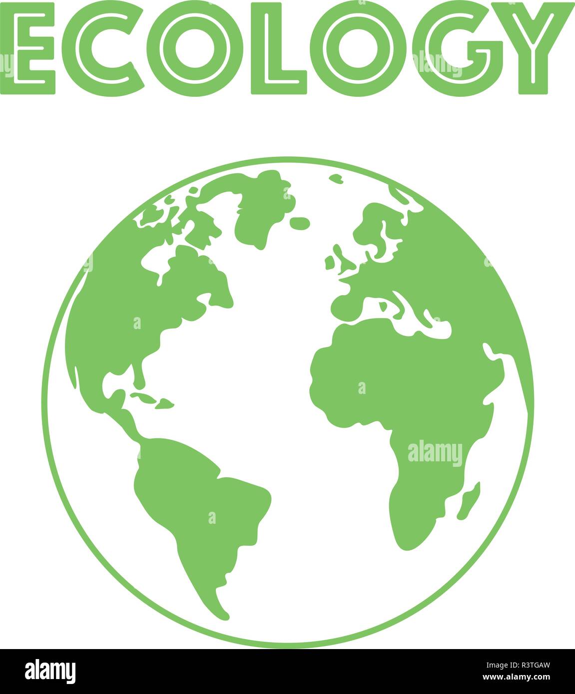 Vektor eines Erde logo Kombination. Planeten und Eco-Symbol oder das ...