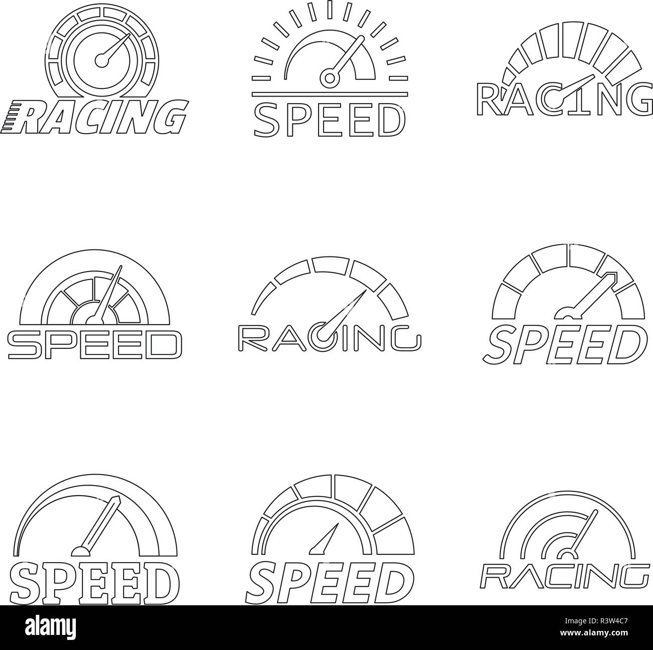 Tachometer Füllstandsanzeige Logo. Überblick Abbildung: 9 Tacho ...