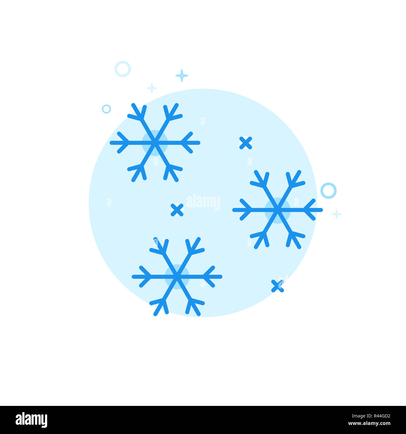 Animation Von Fallenden Schneeflocken