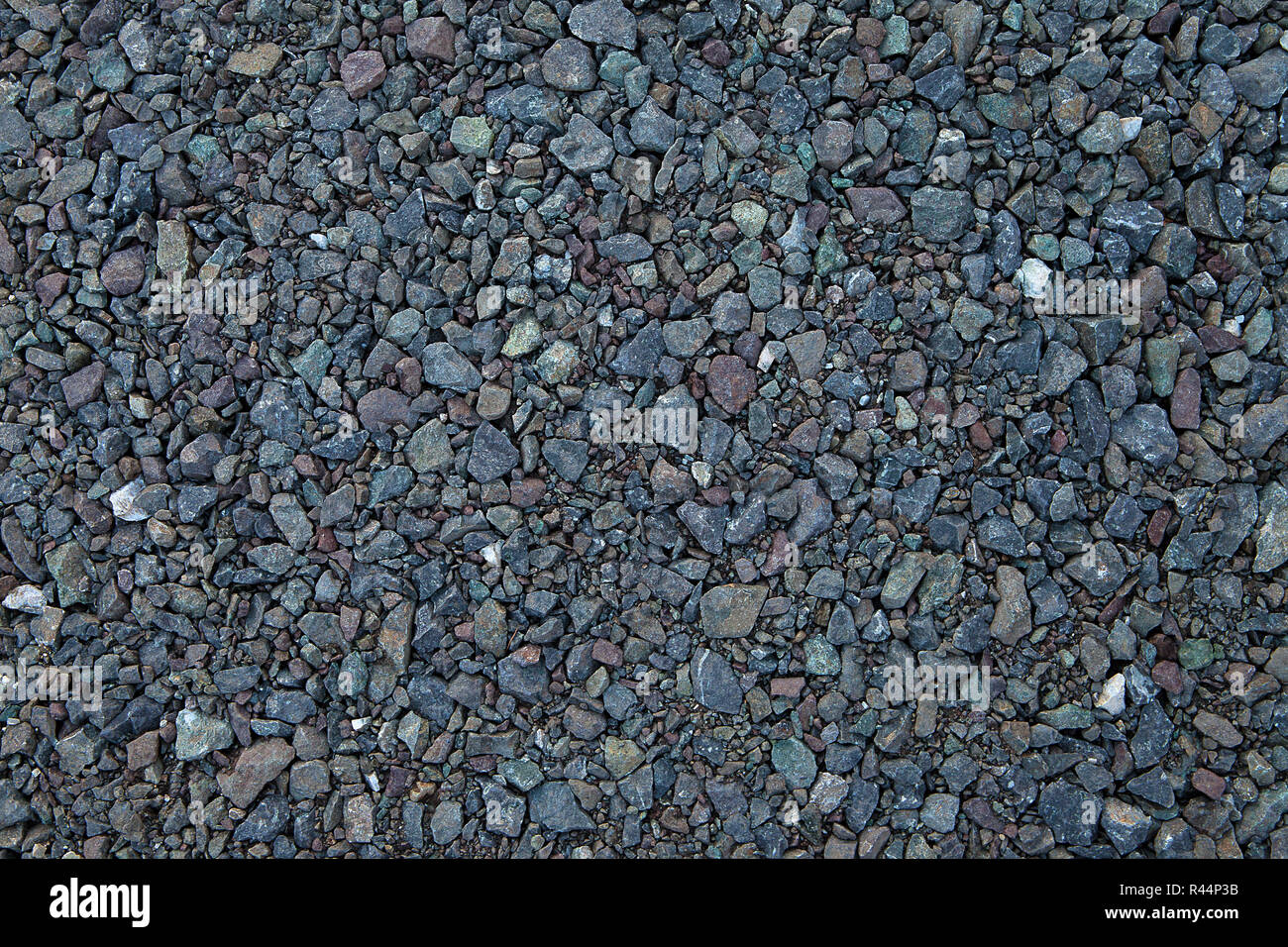 Close up grau Granit Schotter Hintergrund. Kiesel Hintergrund Kies ...