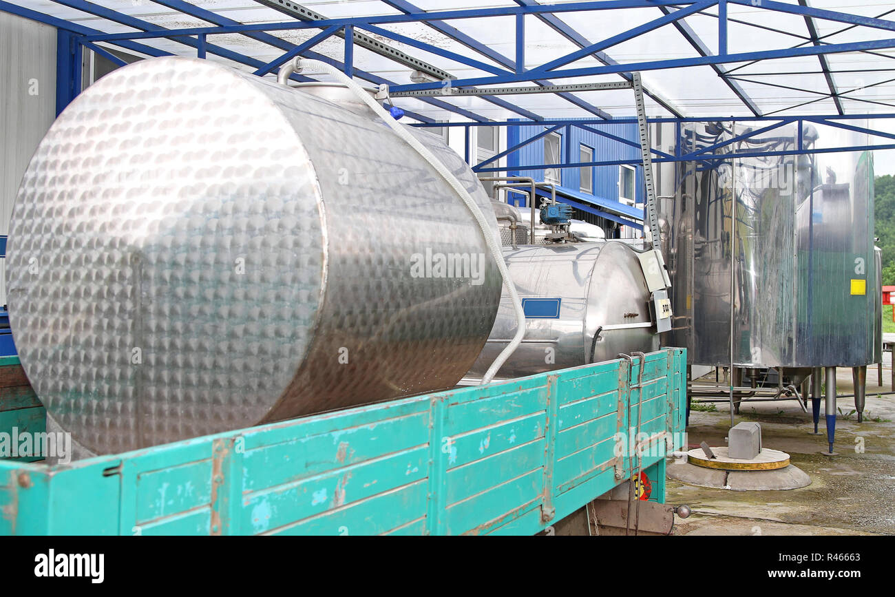 Milch tank Stockfotos und -bilder Kaufen - Alamy