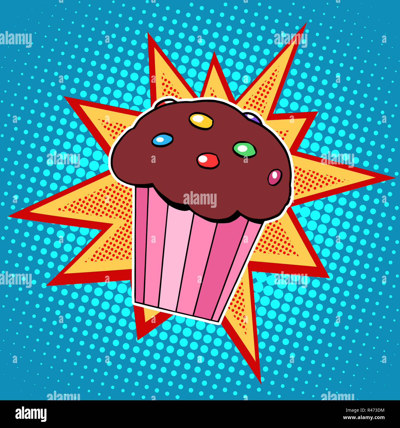 Schokokuchen comic -Fotos und -Bildmaterial in hoher Auflösung – Alamy