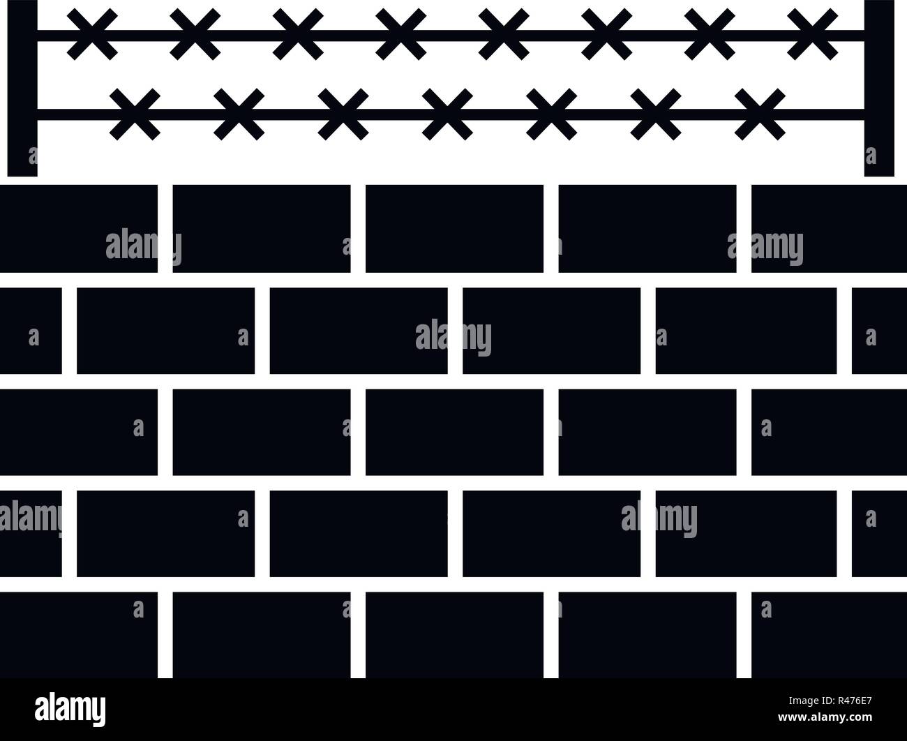 Gemauerte gartengrenze Stock-Vektorgrafiken kaufen - Alamy