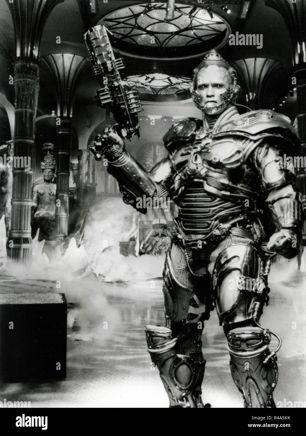 Amerikanischer Schauspieler Arnold Schwarzenegger wie Herr Freeze im ...