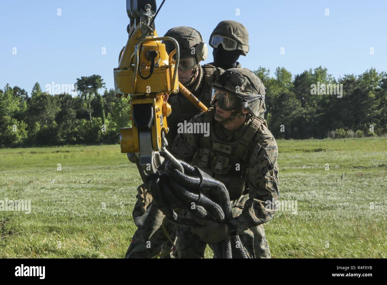 Us-Marines mit 2. Transport Support Battalion (TSB), die Bekämpfung der ...