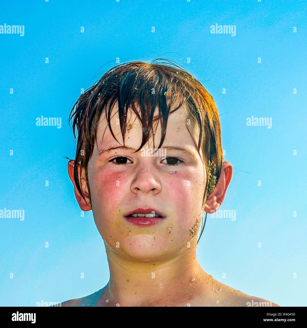 Boy Happy Teenager Vacation Swimming Stockfotos und -bilder Kaufen - Alamy