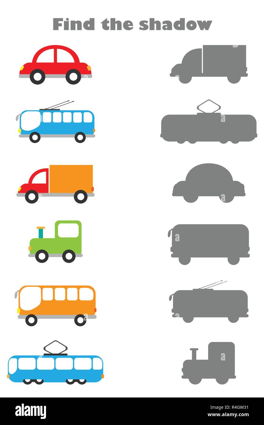Hier finden Sie die Schatten Spiel mit Bildern von Verkehrsmitteln für ... Hier finden Sie die Schatten Spiel mit Bildern von Verkehrsmitteln für ...
