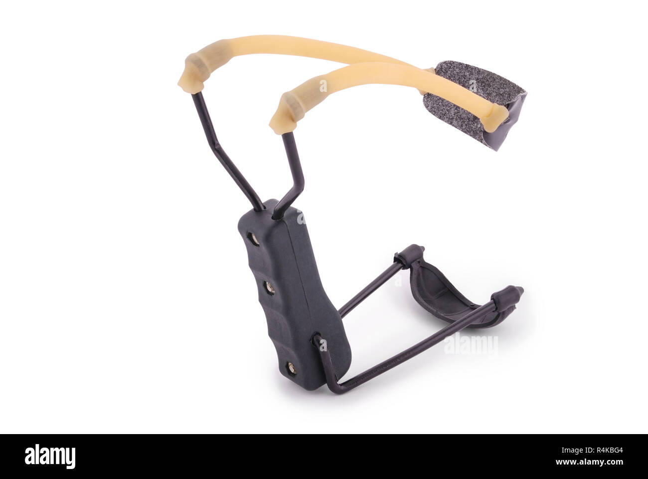 Katapult schleuder isoliert gummi spiel waffe sport leder ...