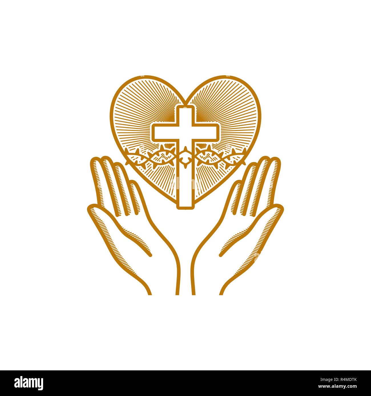 Jesus kreuz krone strahlen Stock-Vektorgrafiken kaufen - Alamy