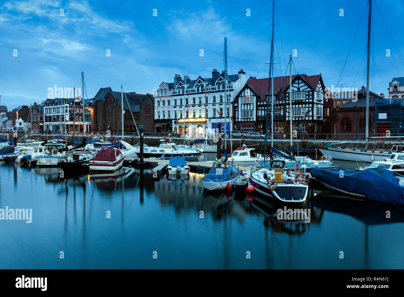 Boote am Ufer von Douglas, Isle of Man Stockfotografie - Alamy
