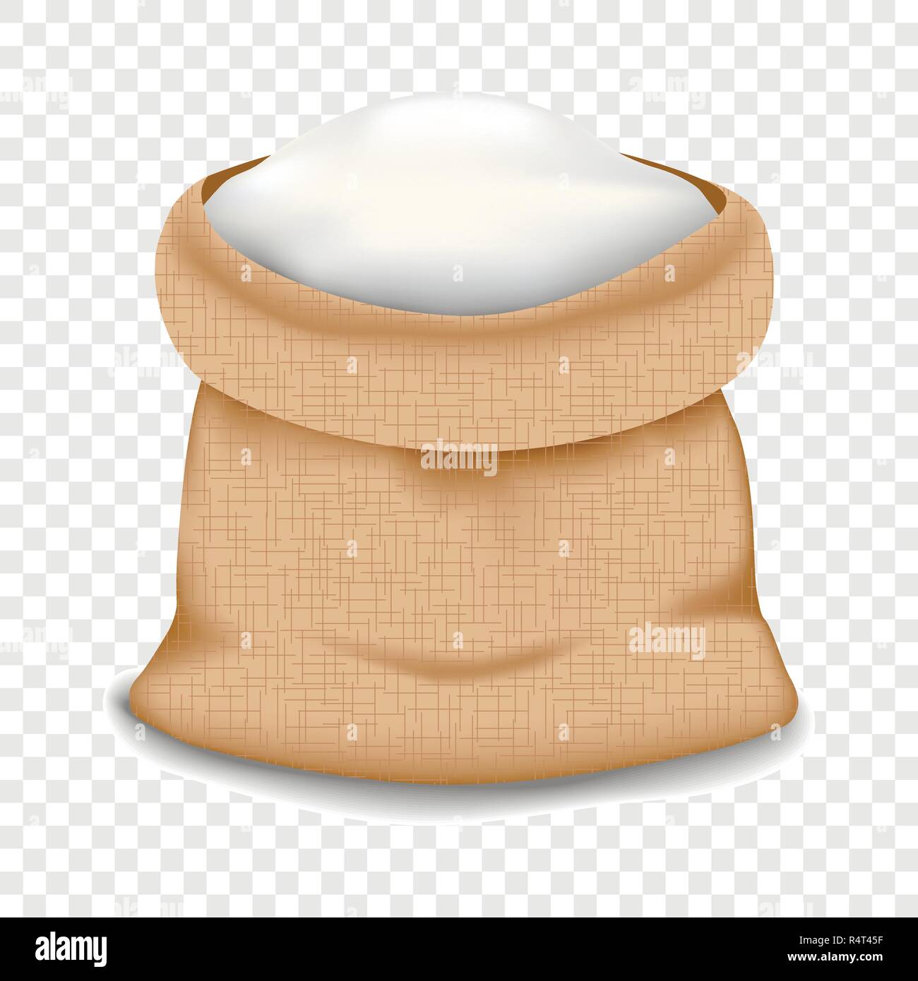 Mehl Tasche Symbol. Realistische Abbildung von Mehl Tasche vektor ...