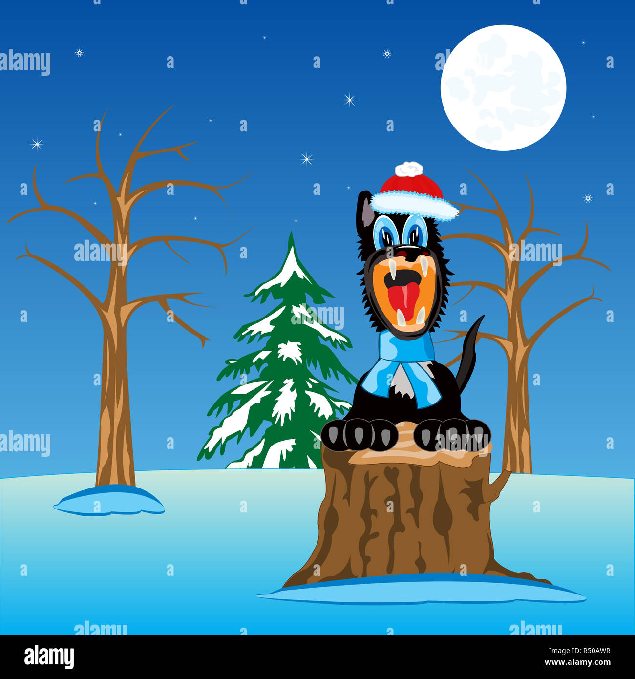 Wolf cartoon -Fotos und -Bildmaterial in hoher Auflösung – Alamy