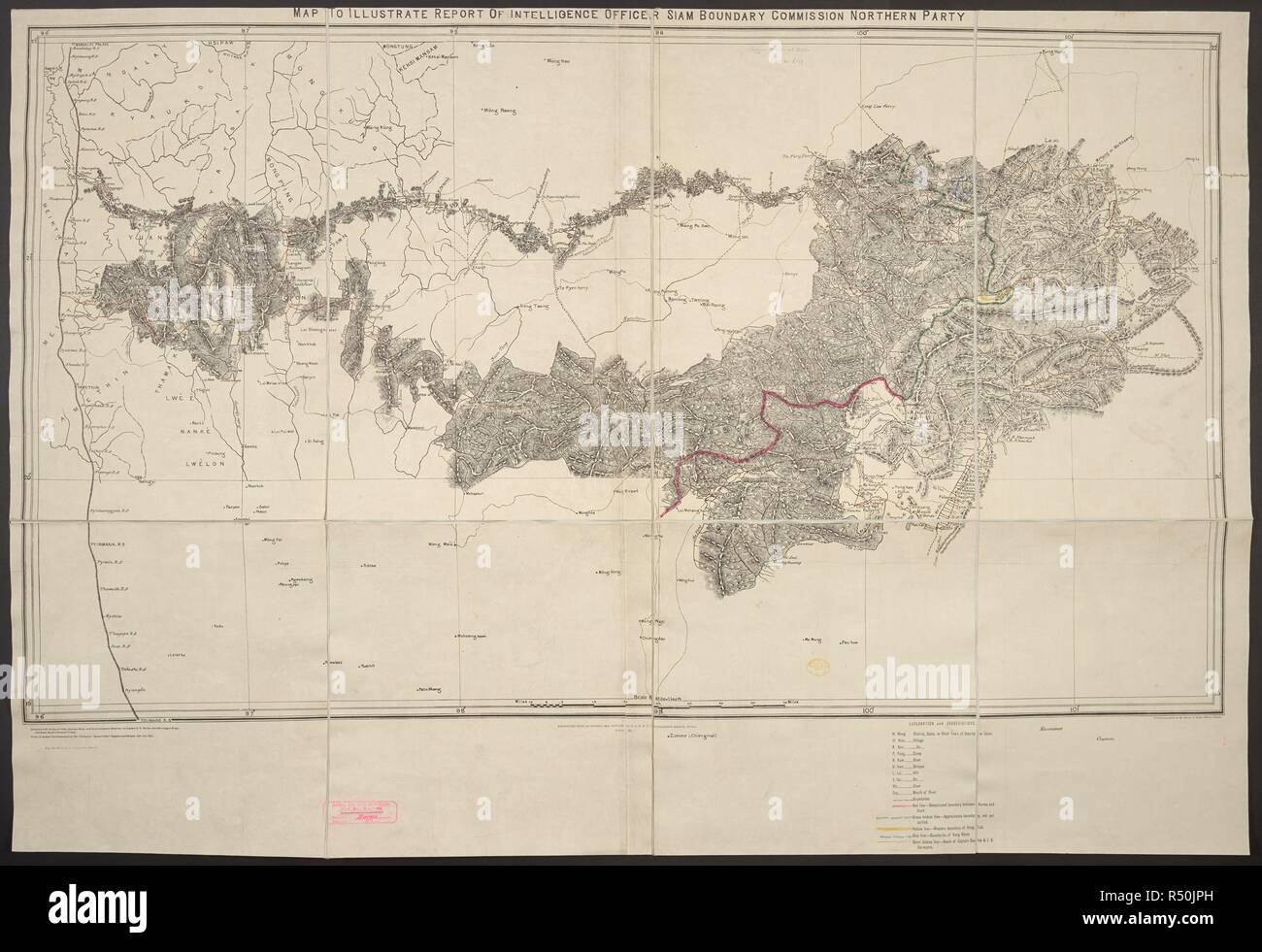 Map siam thailand 1893 -Fotos und -Bildmaterial in hoher Auflösung – Alamy