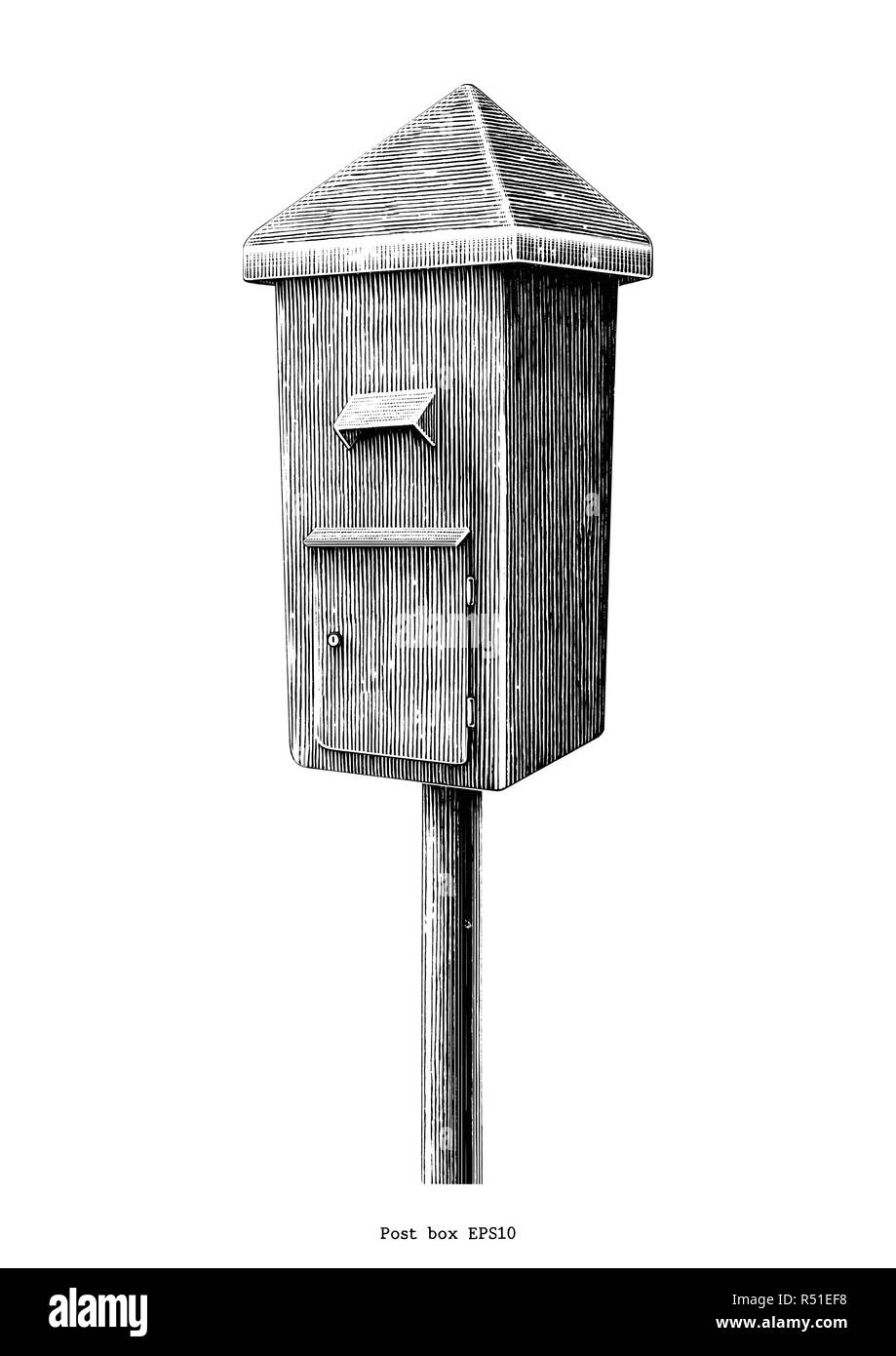 Red post box uk Stock-Vektorgrafiken kaufen - Alamy