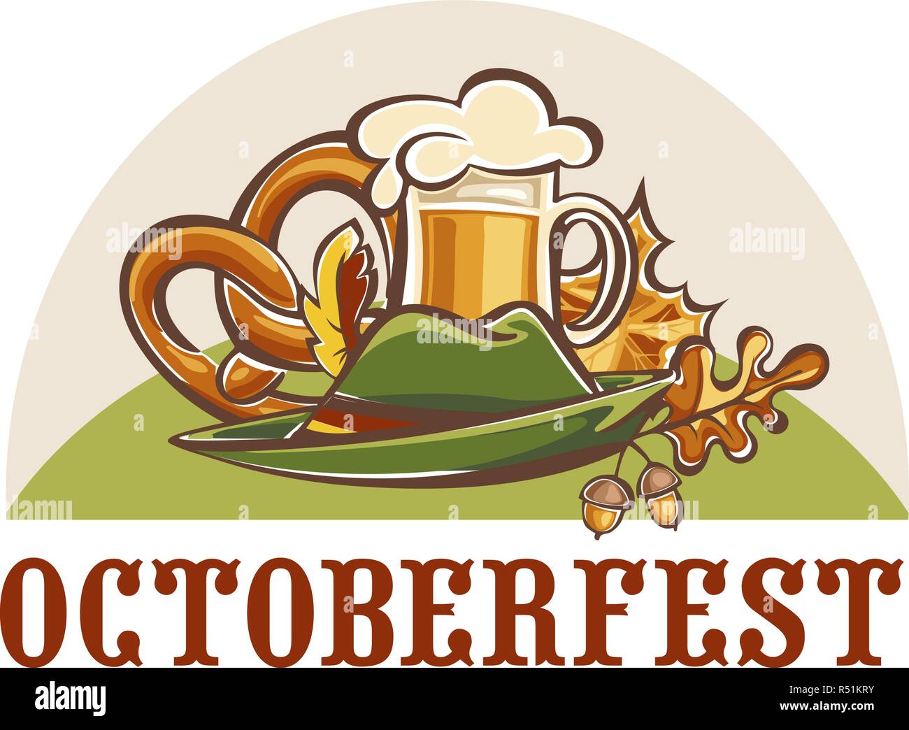 Oktoberfest Symbol. Cartoon von Oktoberfest vektor Symbol für Web ...