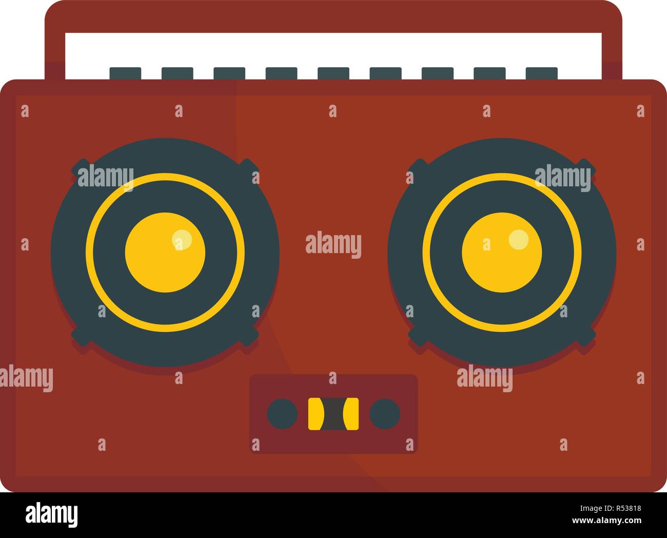 Boombox Symbol. Flache Darstellung der Boombox vektor Symbol für Web ...