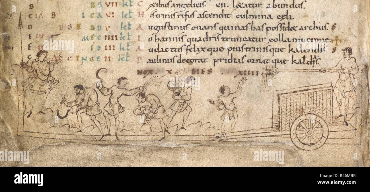 Anglo saxon calendar harvesting -Fotos und -Bildmaterial in hoher ...