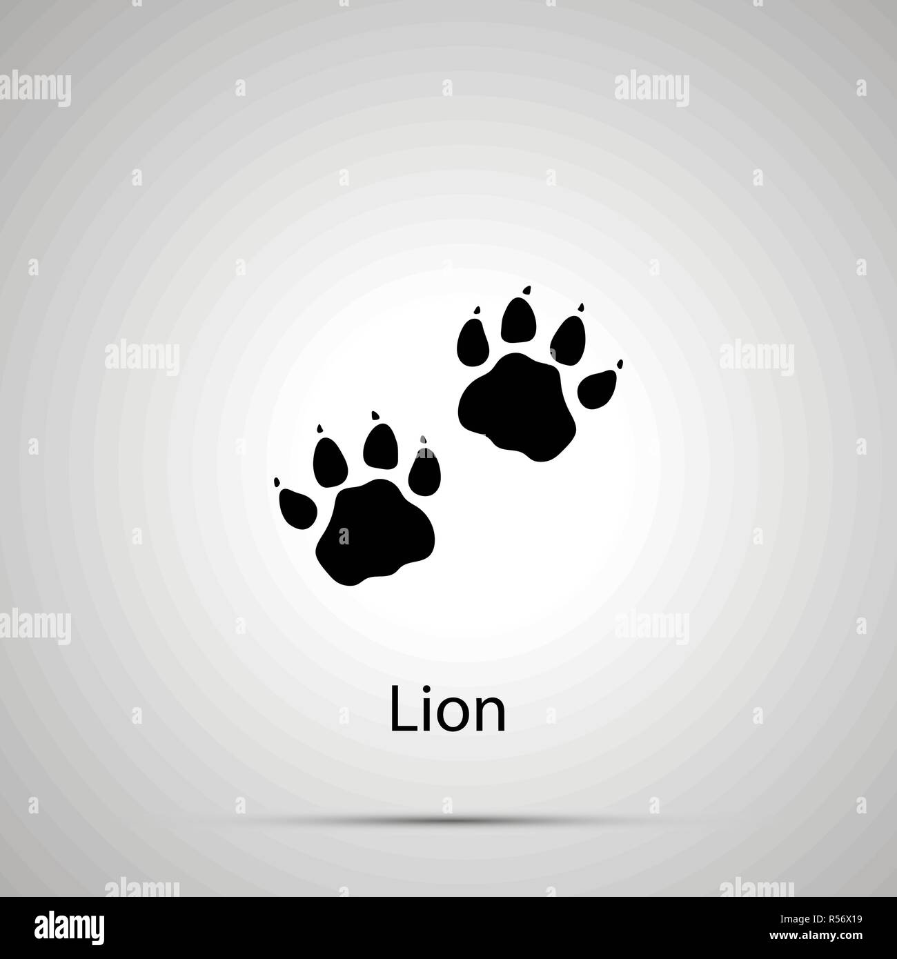 Löwen pfote symbol vektor vektoren -Fotos und -Bildmaterial in hoher ...