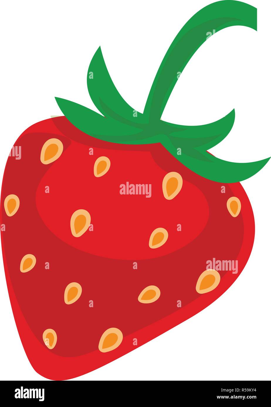 Erdbeere Symbol. Cartoon von Erdbeere vektor Symbol für Web Design auf ...