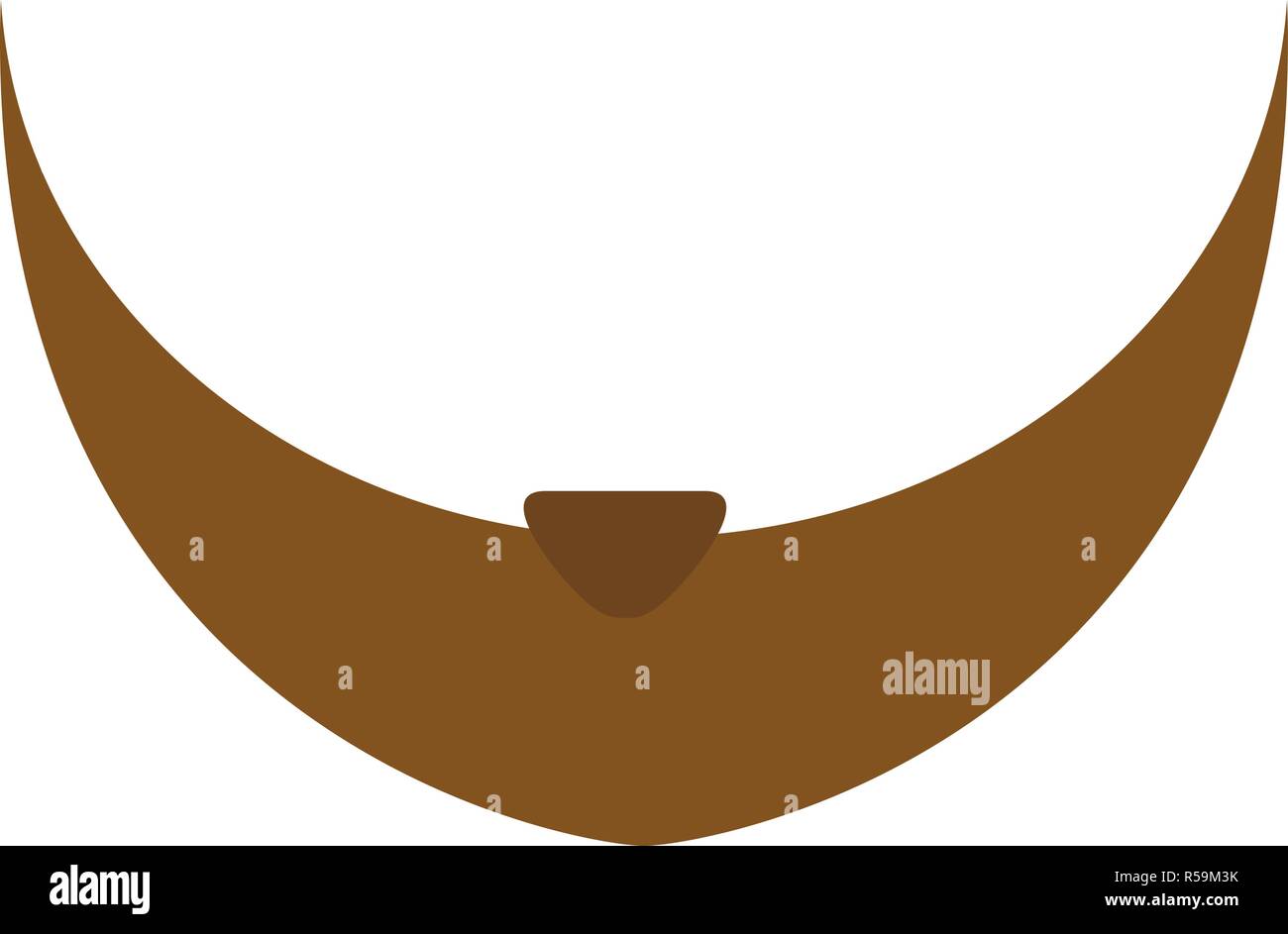 Mann Bart Symbol. Cartoon von Mann Bart vektor Symbol für Web Design ...