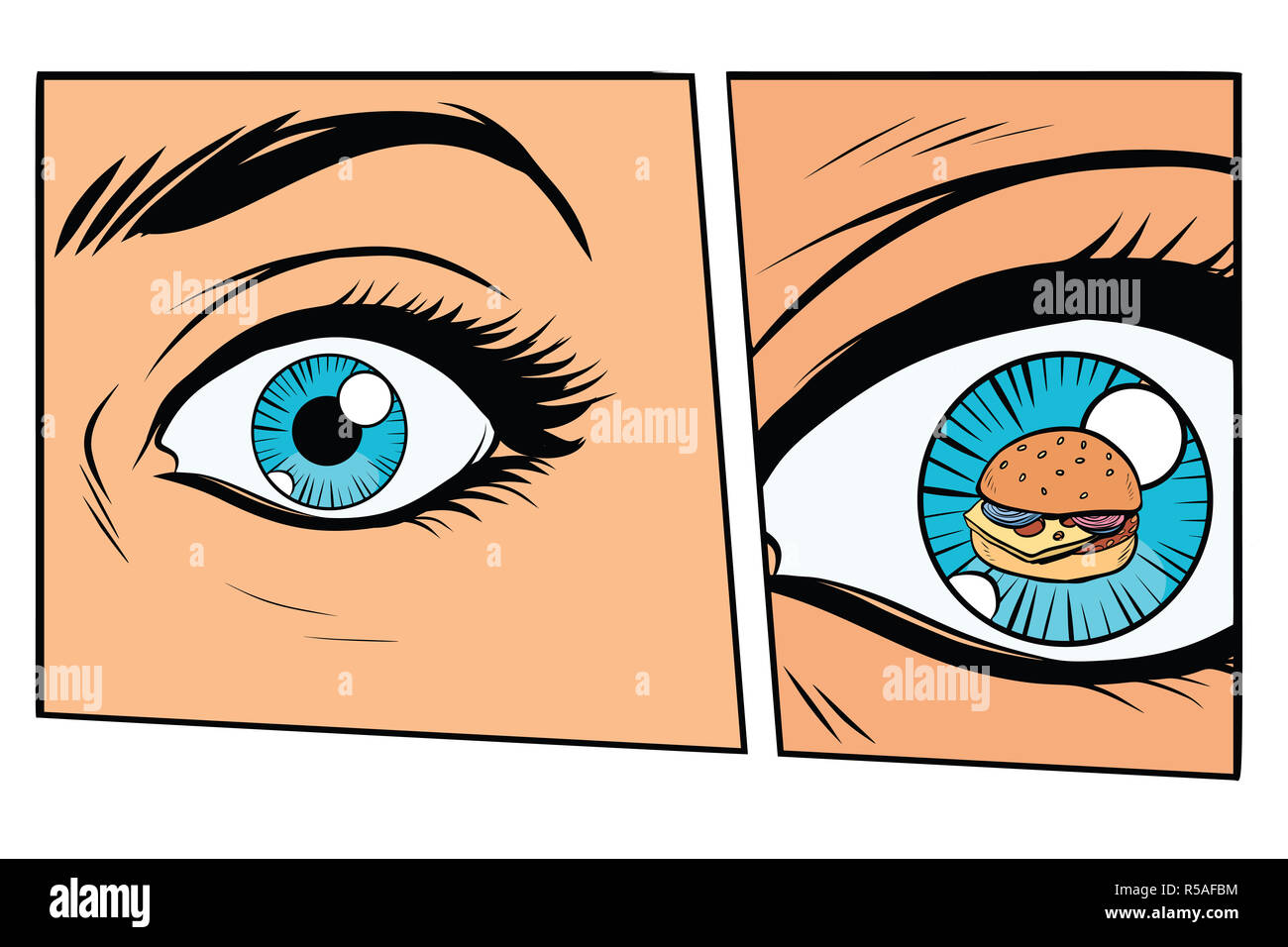 Burger bun comic -Fotos und -Bildmaterial in hoher Auflösung – Alamy