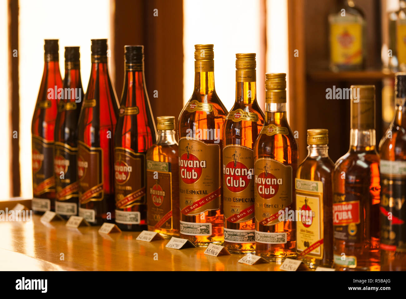 Bottles Havana Club Rum Cuba Stockfotos und -bilder Kaufen - Alamy