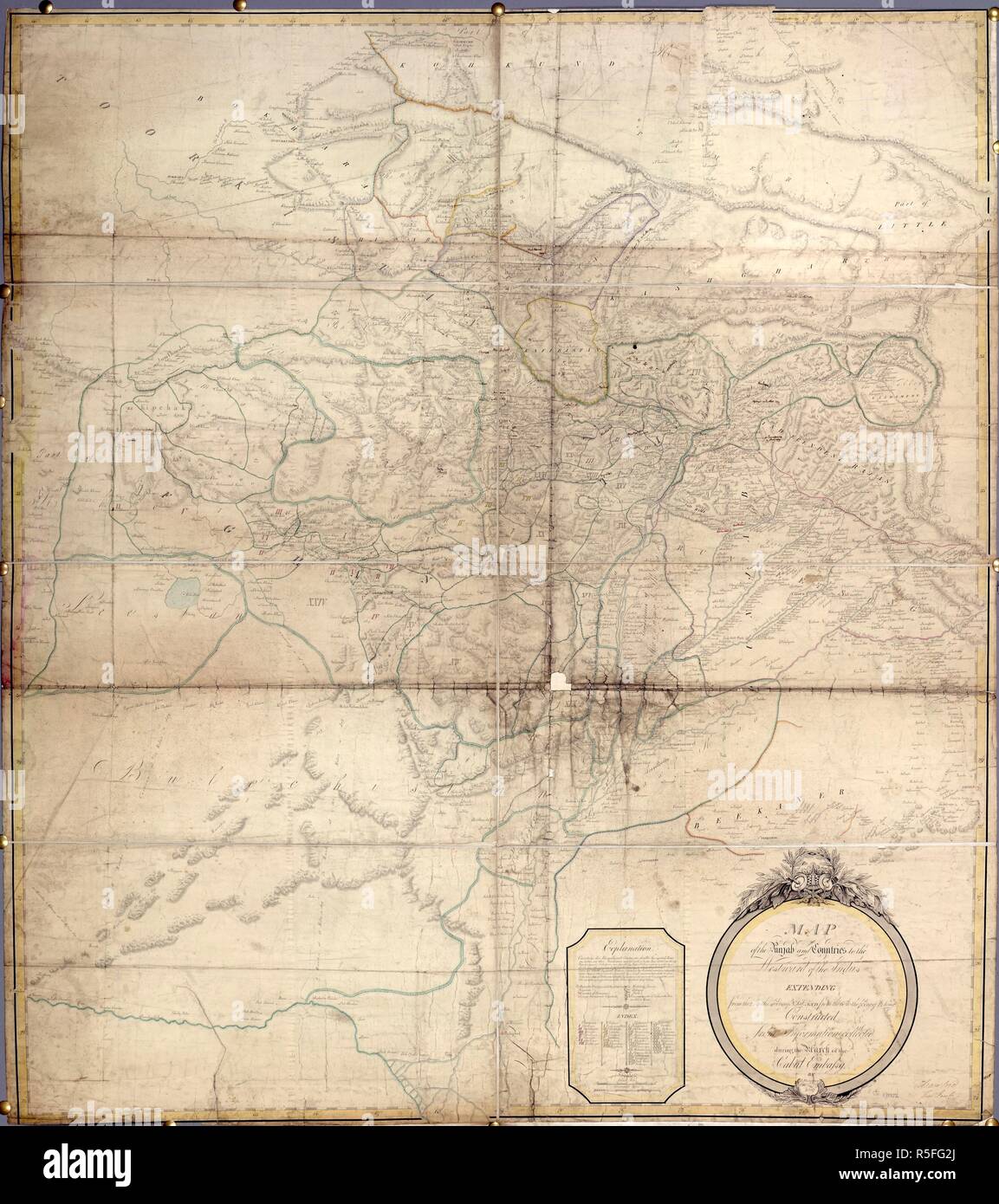 Karte Von Punjab Stockfotos und -bilder Kaufen - Alamy