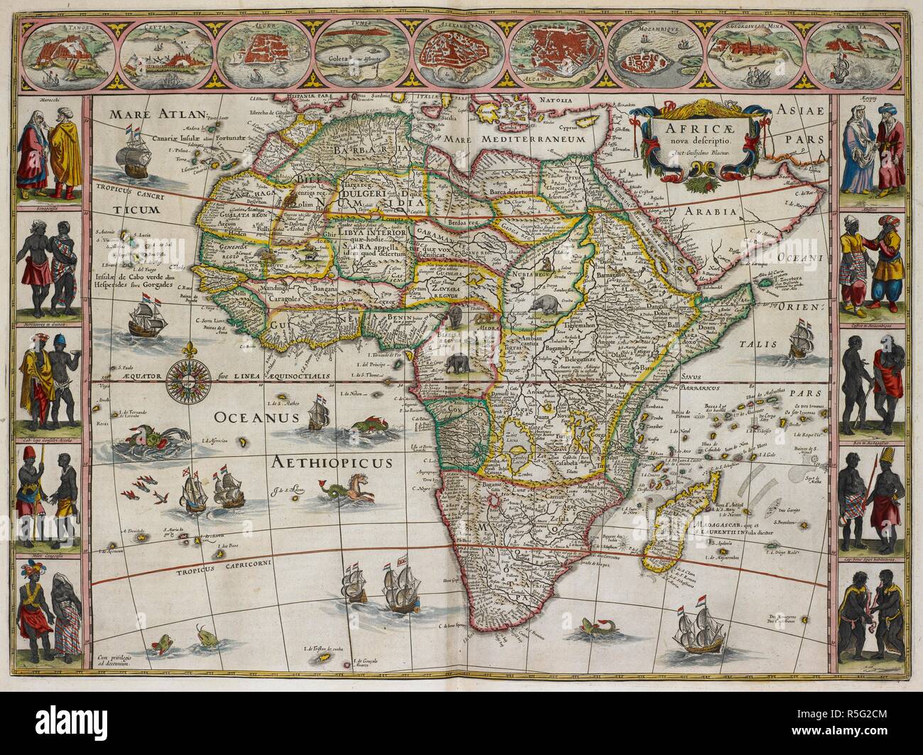Karte von Afrika. Le Grand Atlas, ou Cosmographie Blaviane, en la ...