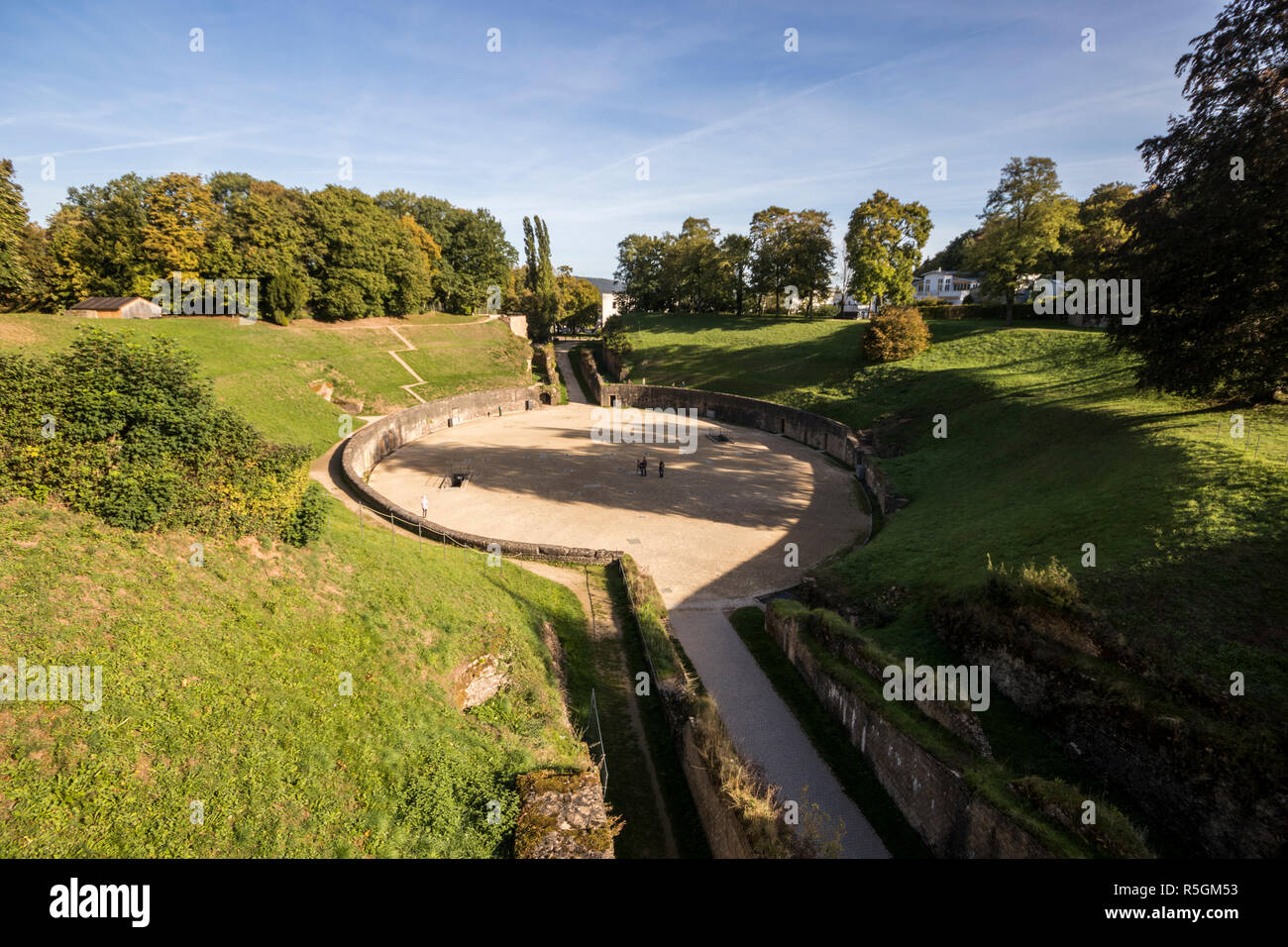 Trier, Deutschland. Das Trierer Amphitheater, eine grosse römische ...