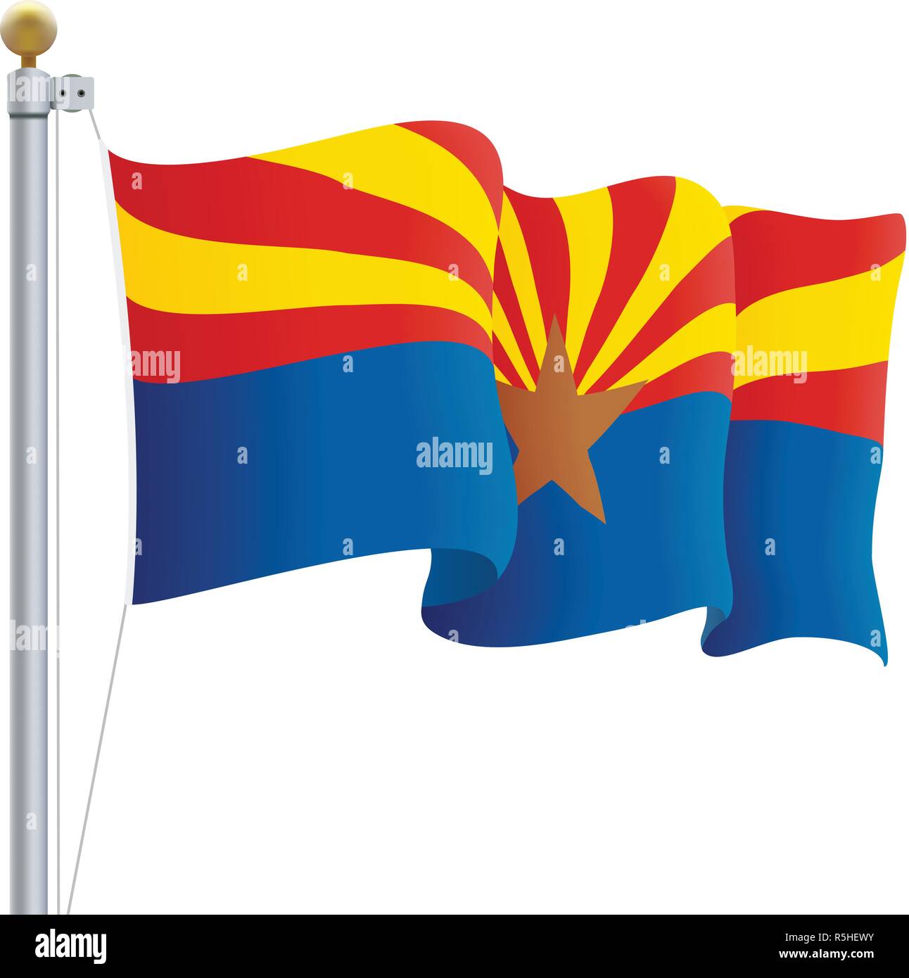 Arizona Flag Stockfotos und -bilder Kaufen - Alamy