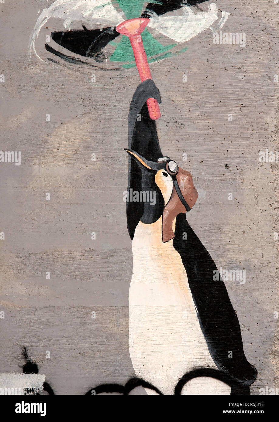 Penguin graffiti -Fotos und -Bildmaterial in hoher Auflösung – Alamy