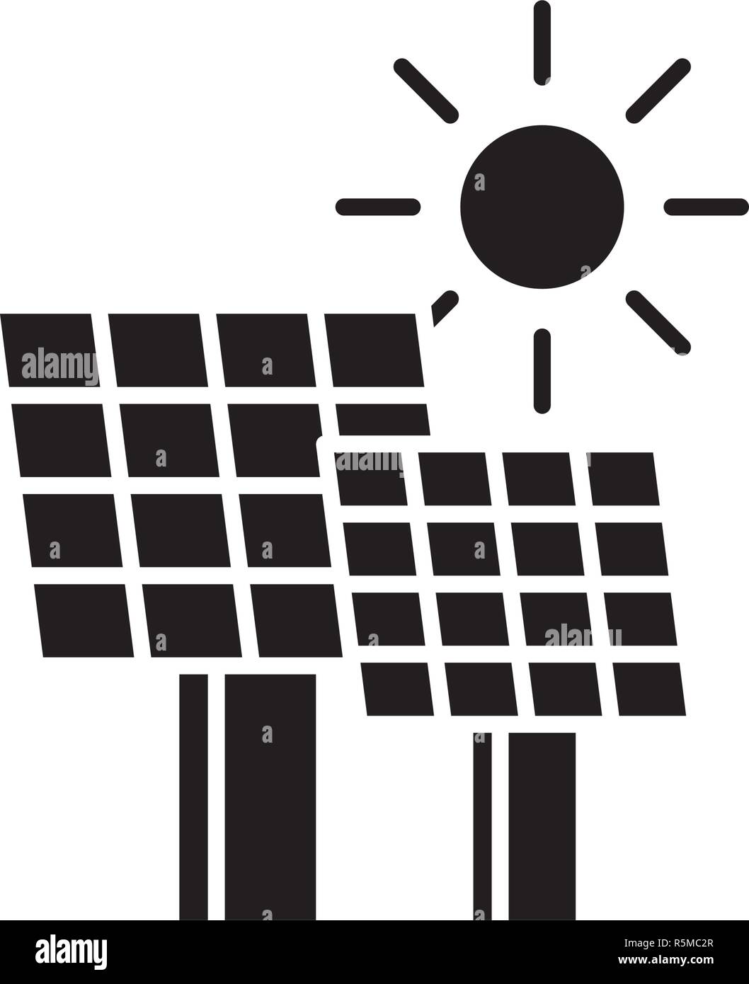 Photovoltaik solarkraftwerk Stock-Vektorgrafiken kaufen - Alamy