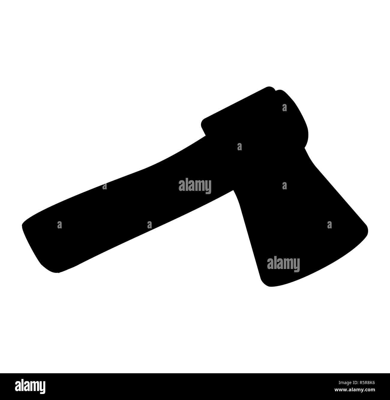 Cartoon Axt, Beil silhouette Vektor symbol Icon Design Stockfotografie ...