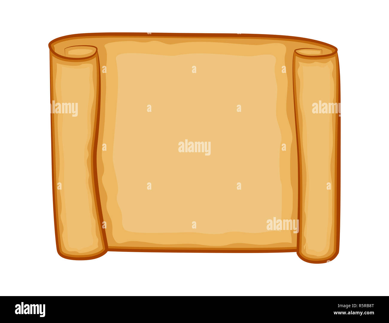 Papierrolle cartoon Ausgeschnittene Stockfotos und -bilder - Alamy