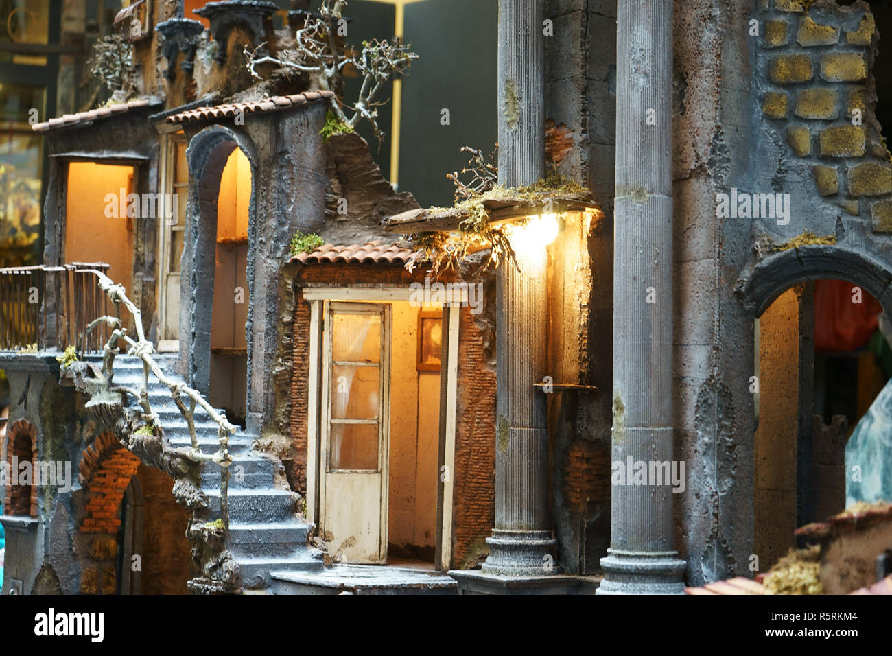 Neapel, Italien, Ansicht der 'Weihnachten Alley" (Via San Gregorio ...