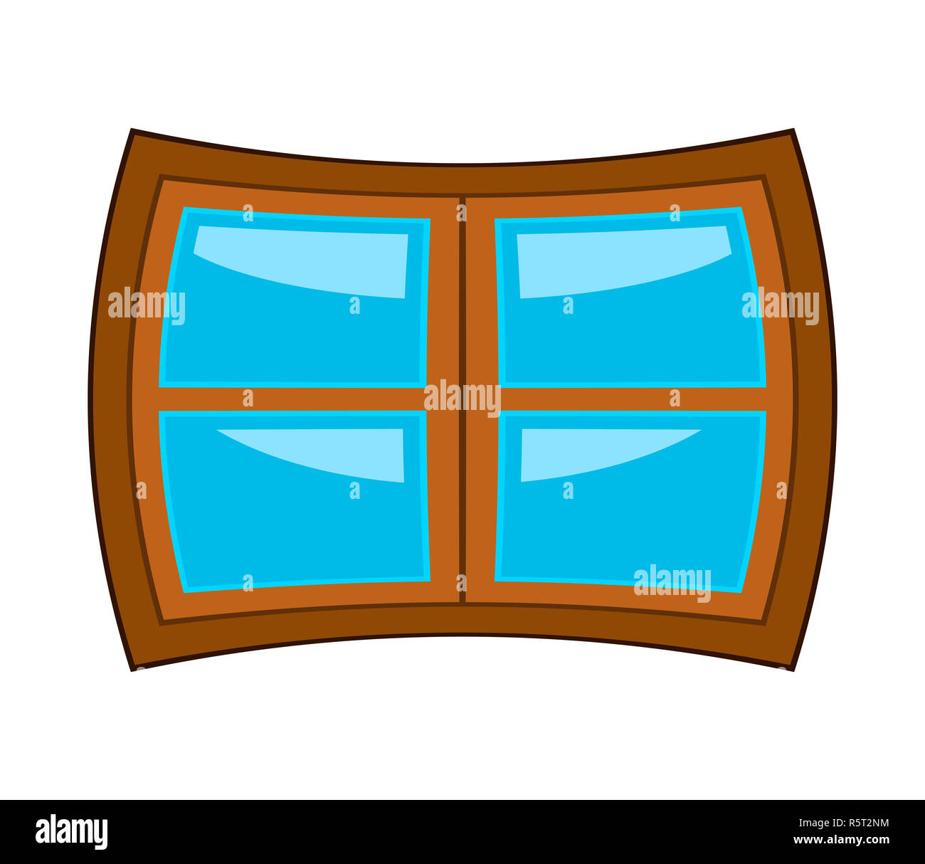 Fenster cartoon Vektor symbol Icon Design Stockfotografie - Alamy