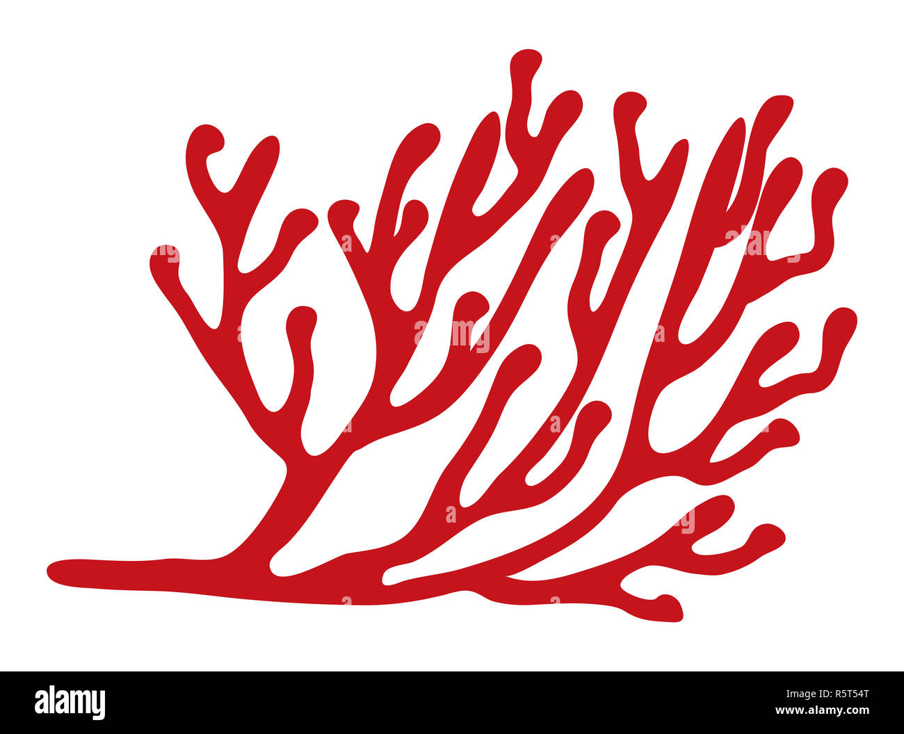 Rote Algen silhouette Vektor symbol Icon Design. Schöne Abbildung auf ...