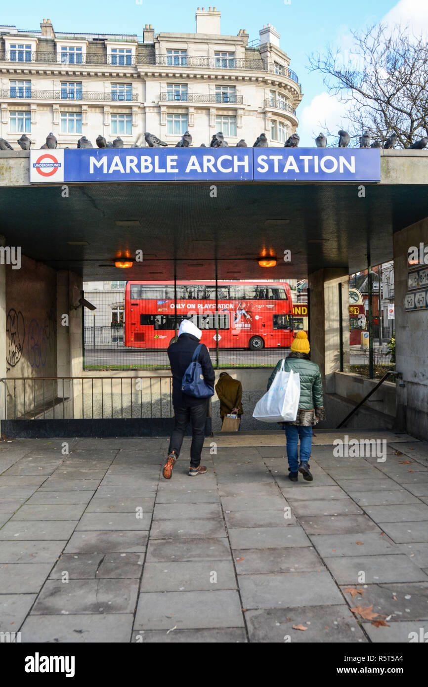 Marble arch underground tube station -Fotos und -Bildmaterial in hoher ...