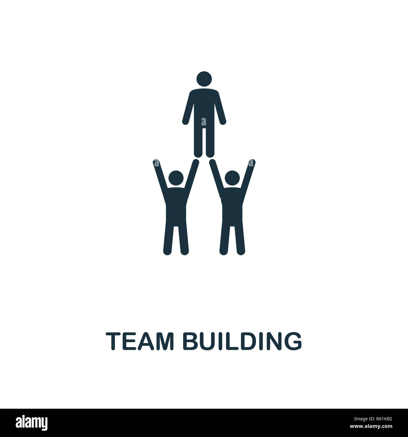 Team Building Symbol. Premium Design von Teamarbeit. UI und UX. Pixel ...