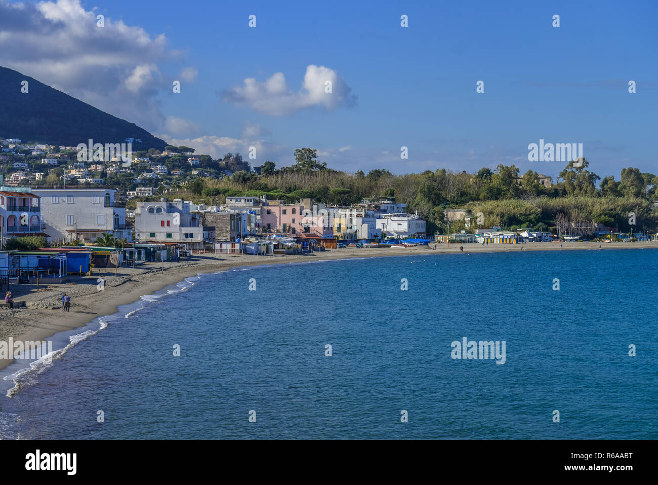 Sandstrand, Ischia Porto, Insel Ischia, Italien, dem Strand, Ischia ...