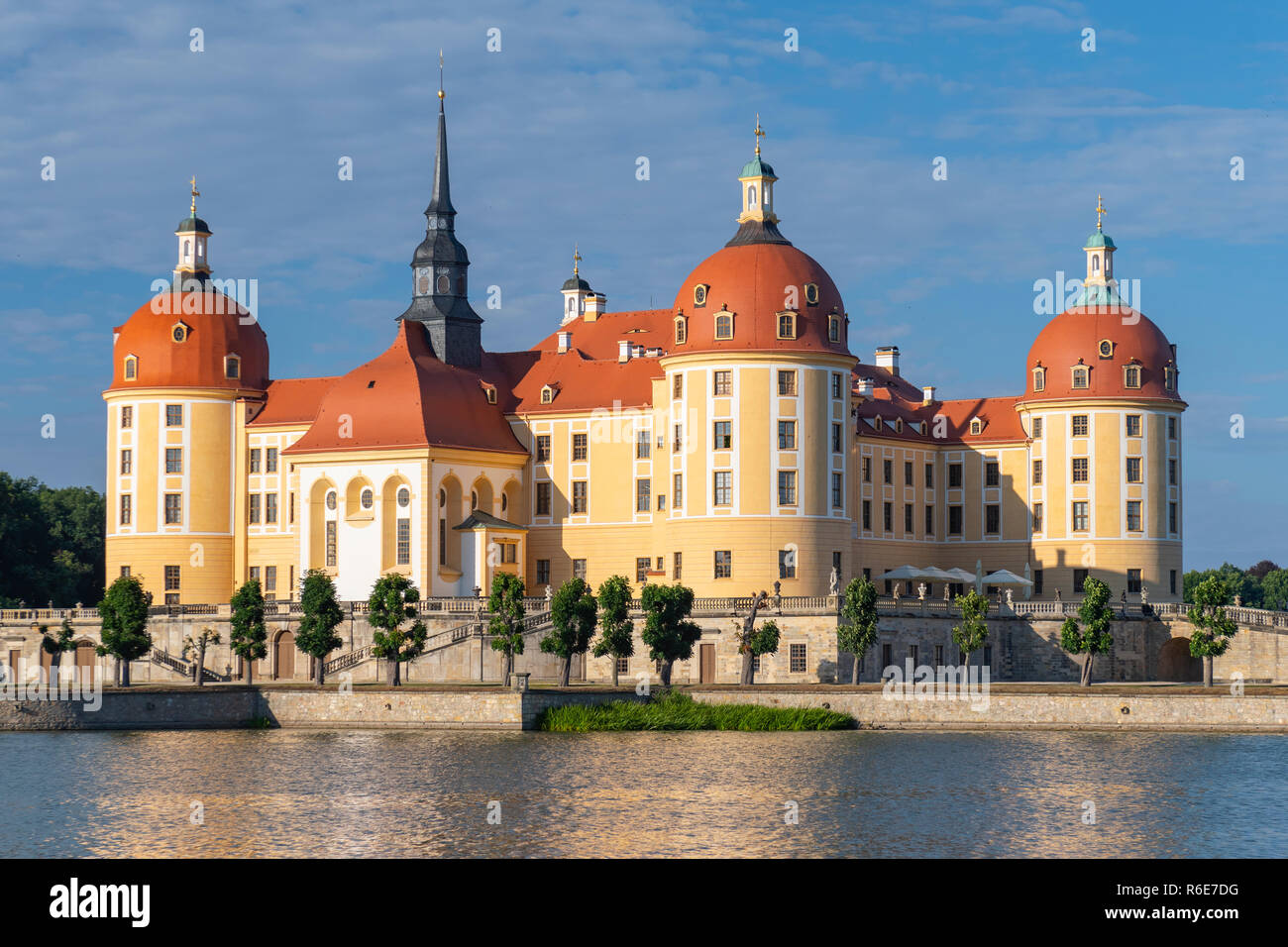 Schloss Moritzburg, ein barockes Schloss Moritzburg, in der Nähe von ...