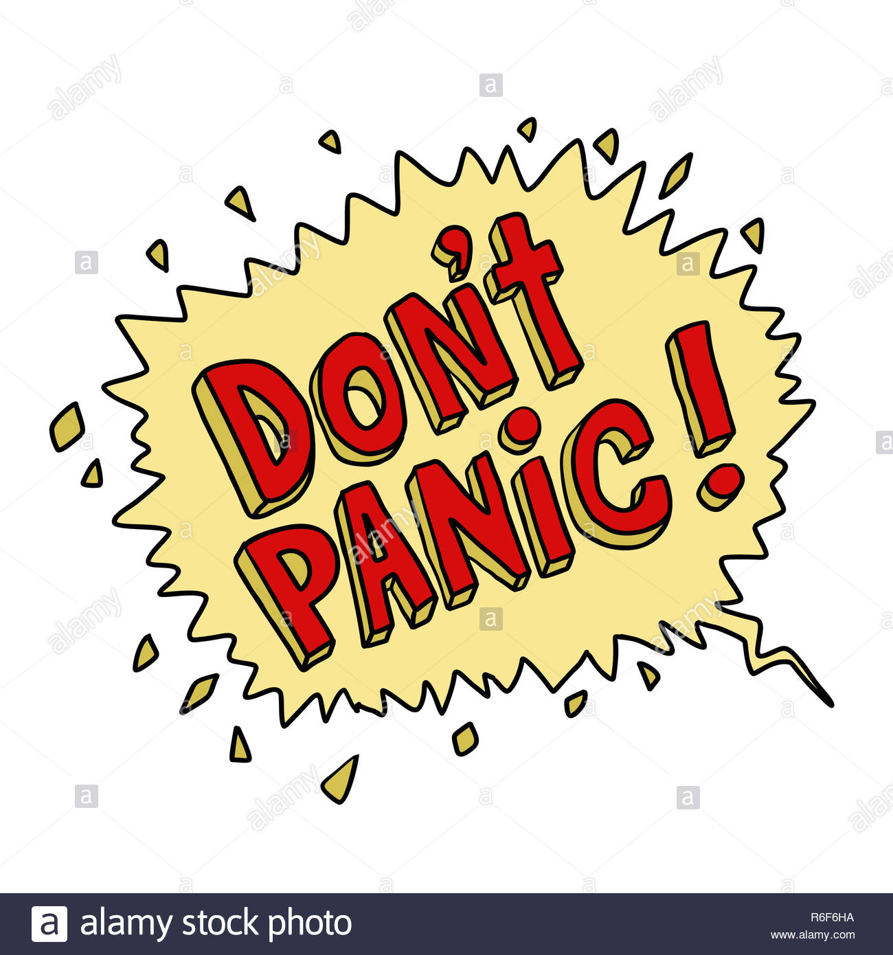 Panic Attack Cartoon Stockfotos & Panic Attack Cartoon Bilder - Alamy
