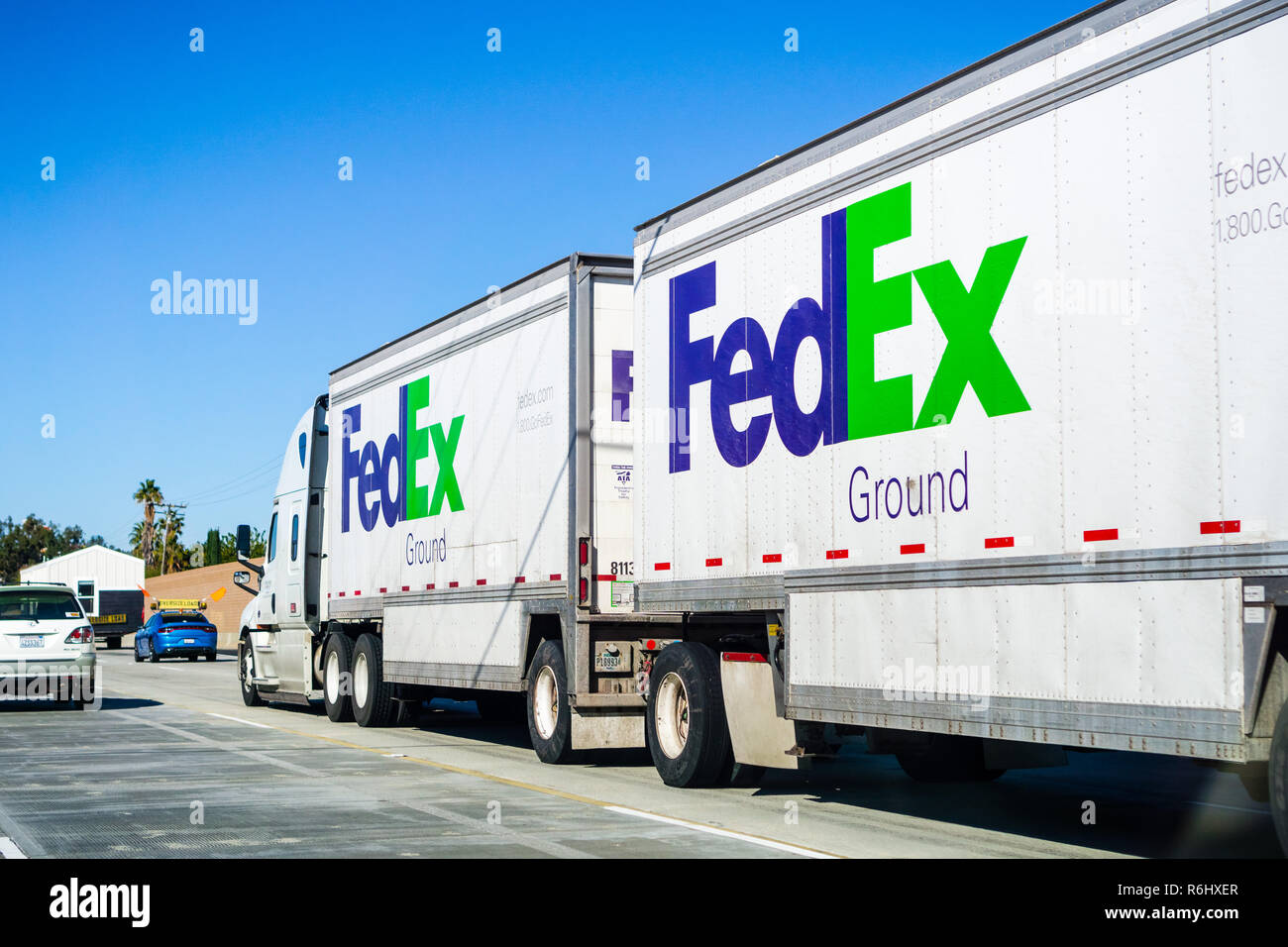Fedex Truck Usa Stockfotos und -bilder Kaufen - Alamy
