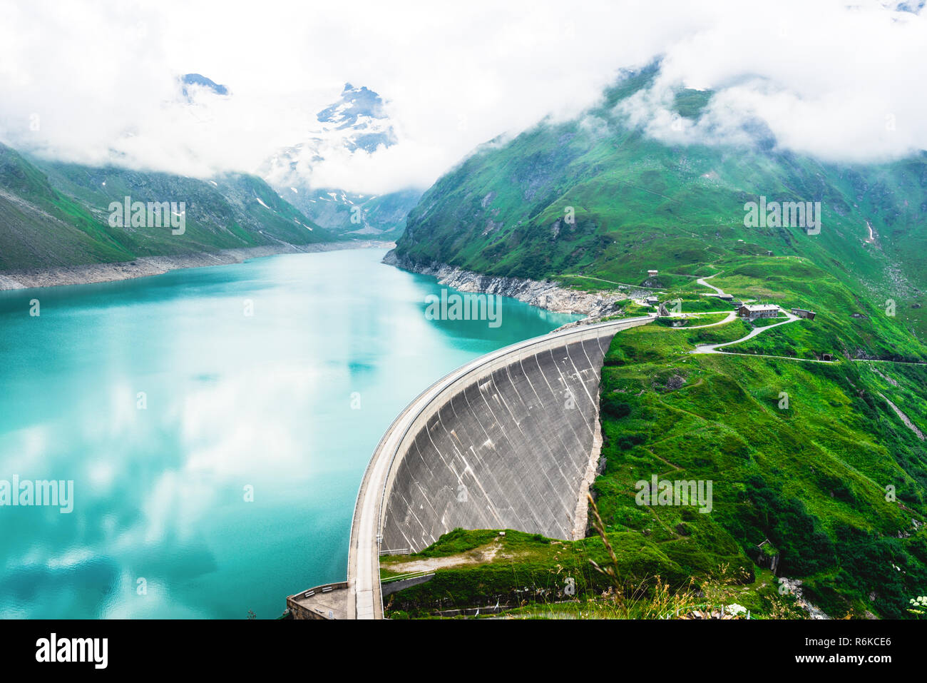 Kaprun Stausee am Stausee Mooserboden in Österreich Stockfotografie - Alamy