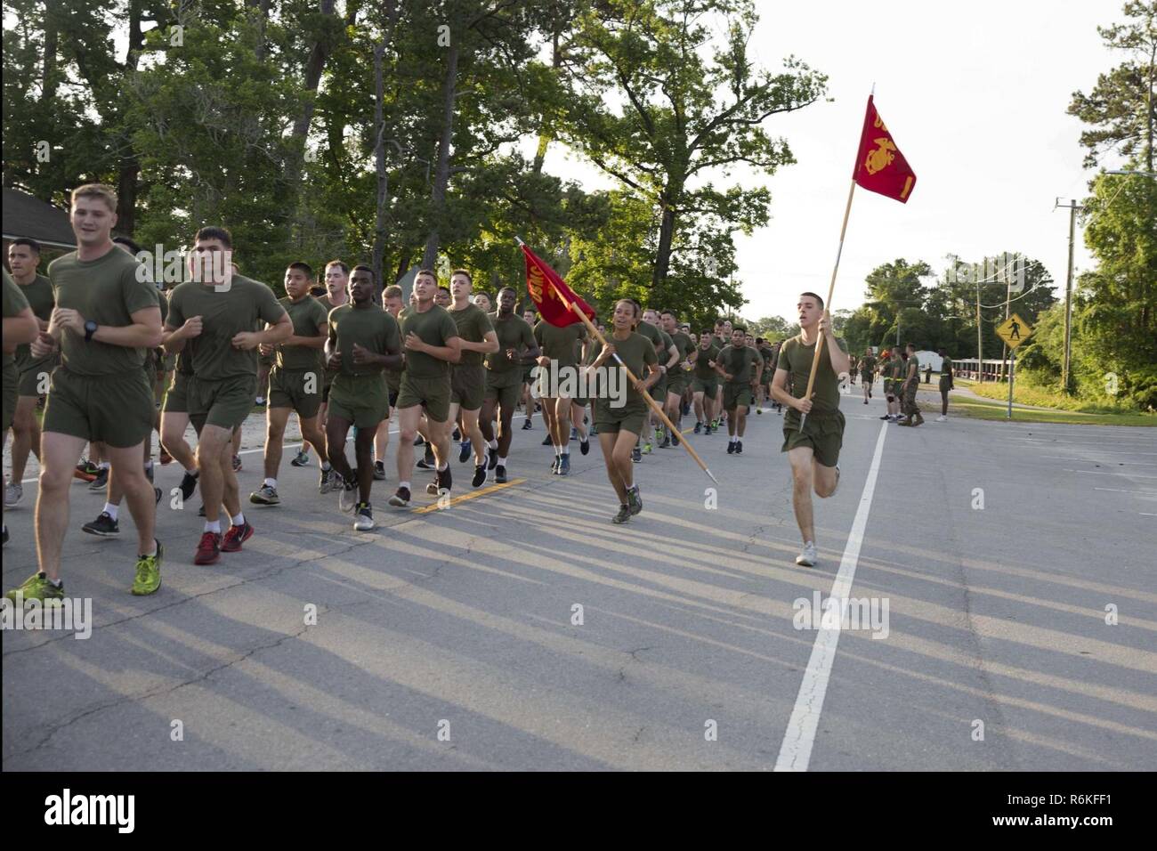 Us-Marines mit Sitz und Support Battalion (H&S Bn), Marine Corps ...