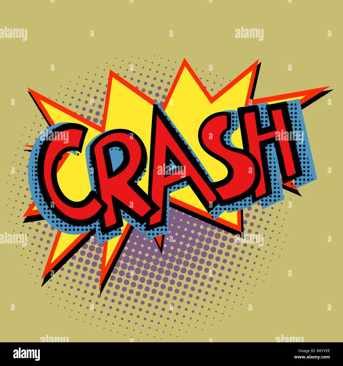 Cartoon comic book crash explosion -Fotos und -Bildmaterial in hoher ...