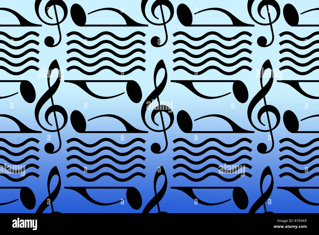 Muster Musik, Notizen Stockfotografie - Alamy